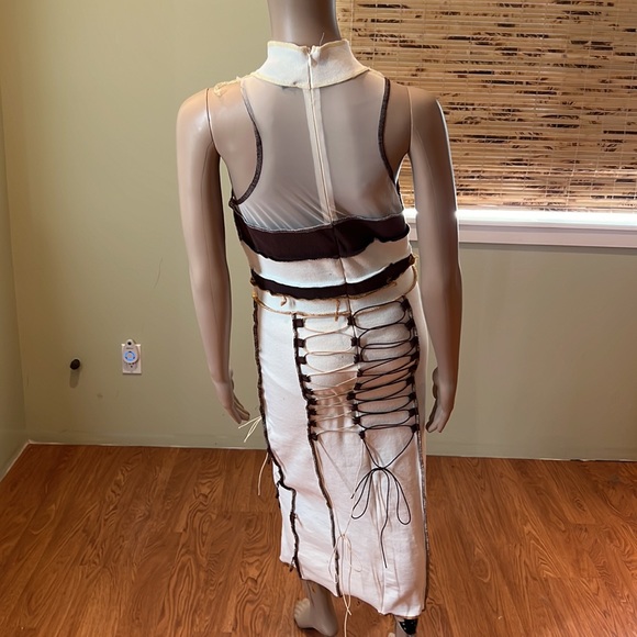 AKIRA | Dresses | Akira Maxi Dress With Lacing And Pins Reverse Seams ...